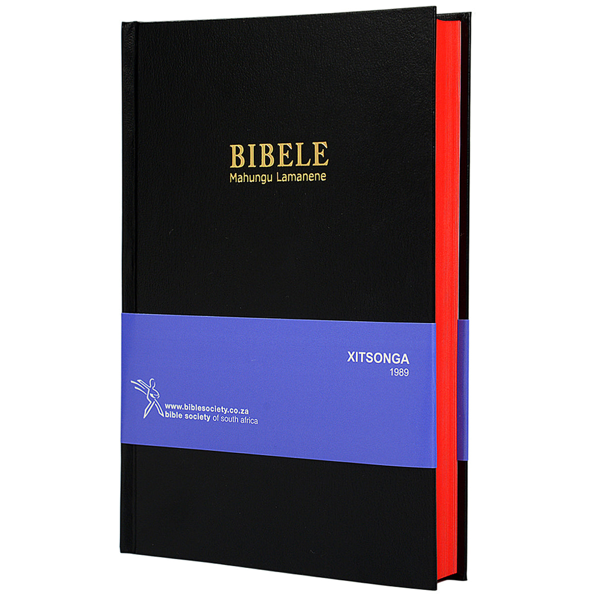 Tsonga 1989 Black Hardcover Bible Red Edge New Edition – CUM Books