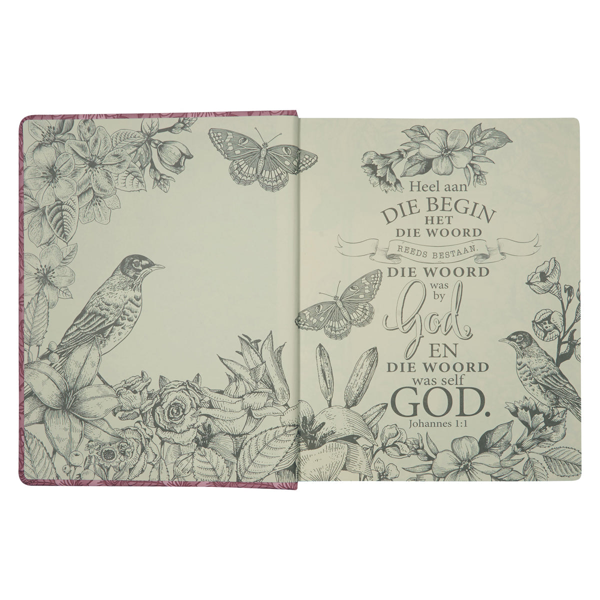 NLV Pienk Hardeband Kunsleer My Kreatiewe Joernaal-Bybel – CUM Books