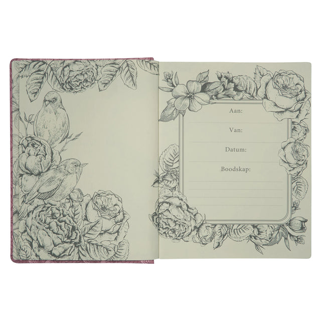 NLV Pienk Hardeband Kunsleer My Kreatiewe Joernaal-Bybel – CUM Books